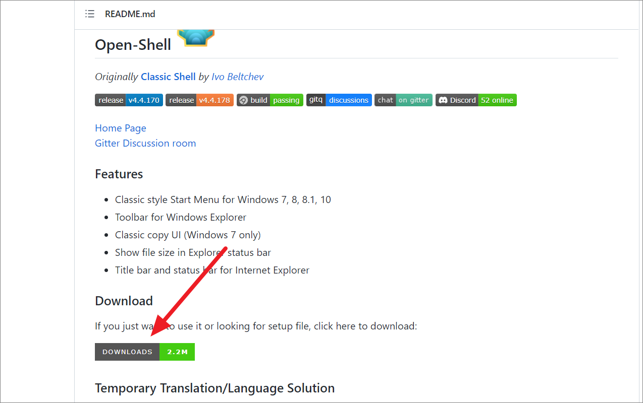 Windows 11 でオープン シェルをダウンロードして使用する方法
