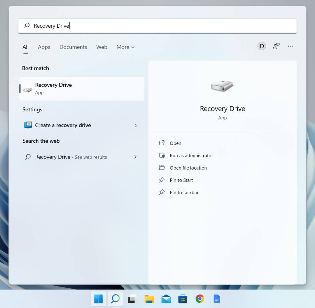 Windows11 Recovery USB Driveの作成と使用方法