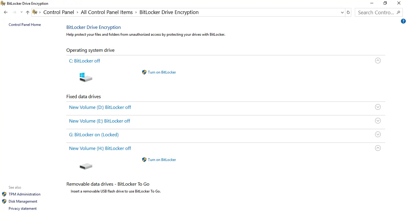 Windows 10 (Home Edition を含む) に最適な Bitlocker の代替品