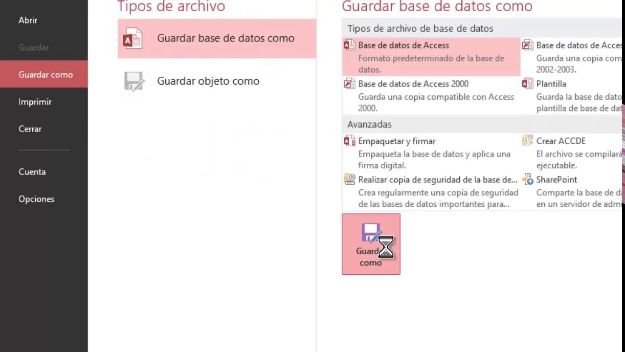Access 2010 ファイルの拡張子は何ですか?