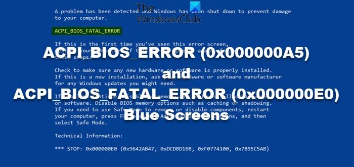 Windows 11 での ACPI BIOS エラーまたは ACPI BIOS 致命的エラー - Tiempo de Frikis