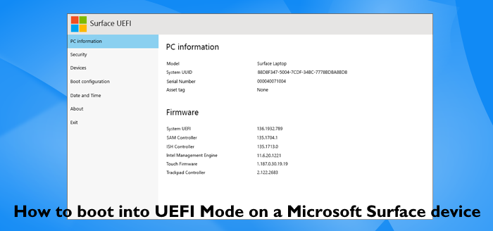 Surface デバイスで UEFI モードで起動する方法 - Tiempo de Frikis