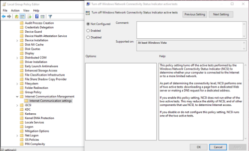 Windows 11/10でMsftconnecttestリダイレクトエラーを削除する方法 - Tiempo de Frikis