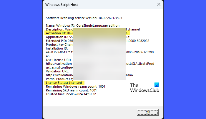 slmgr.vbsでWindows OSのライセンスステータスとアクティベーションIDを表示 - Tiempo de Frikis