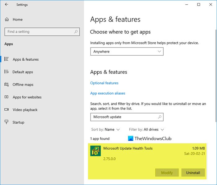 Windowsコンピューターで見られるMicrosoft Update Health Toolsとは何ですか？ - Tiempo de Frikis