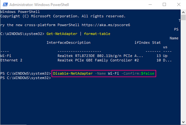 Windows 11/10でCMDまたはPowershellを使用してWiFiを無効にする方法 - Tiempo de Frikis