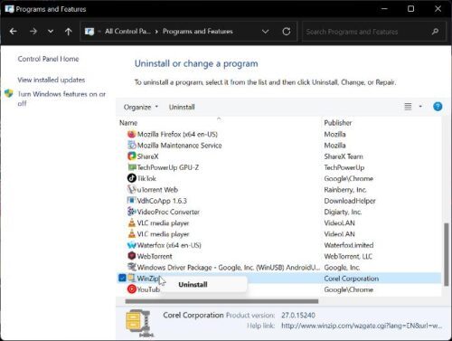 Windows 11/10でWinZipを完全にアンインストールする方法 - Tiempo de Frikis