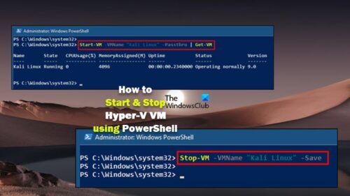 PowerShell を使用して Hyper-V VM を起動および停止する方法 - Tiempo de Frikis