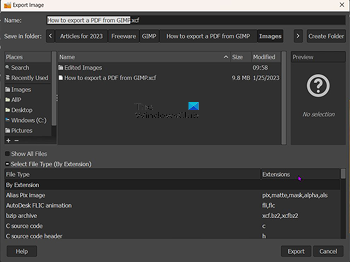 GIMPからPDFをエクスポートする方法 - Tiempo de Frikis