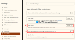 Windows11のMicrosoftEdgeでページカラーを使用する方法