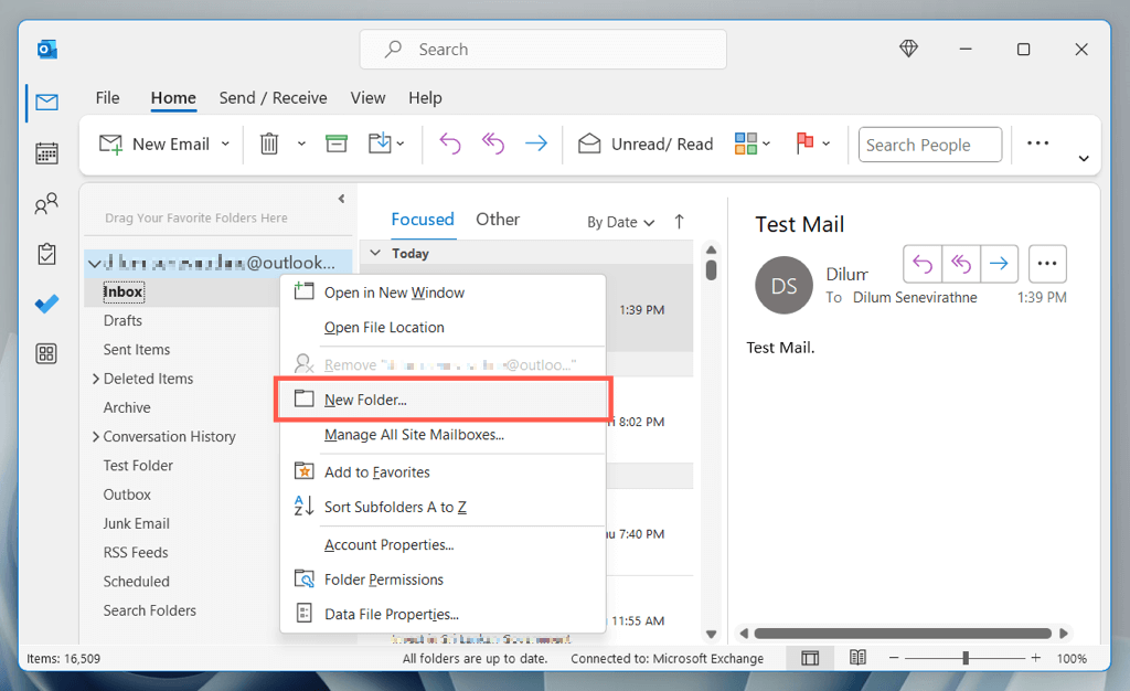 Kaip sukurti aplankus „Microsoft Outlook“