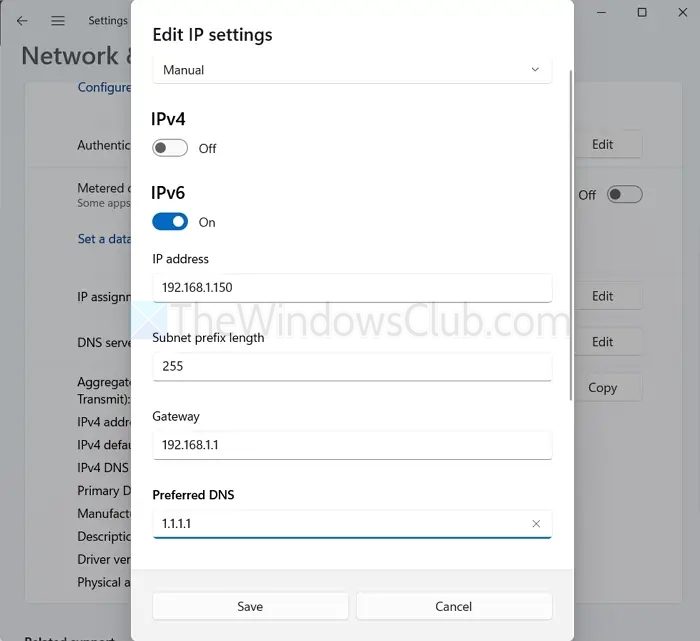 Kaip sukonfigūruoti TCP/IP nustatymus „Windows 11“ - Tiempo de Frikis