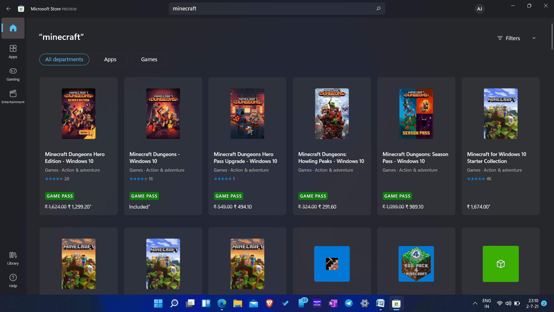 Minecraft gratis downloaden en installeren op Windows 11