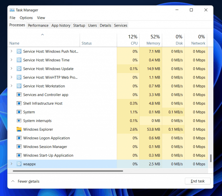 Wat is WSAPPX in Windows 11: hoog CPU-schijfgebruik repareren - Tiempo ...