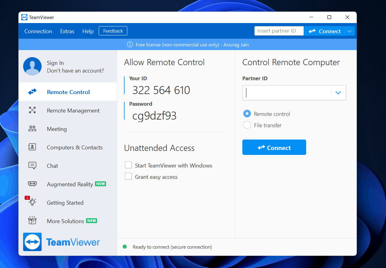 TeamViewer voor Windows 11 downloaden en installeren