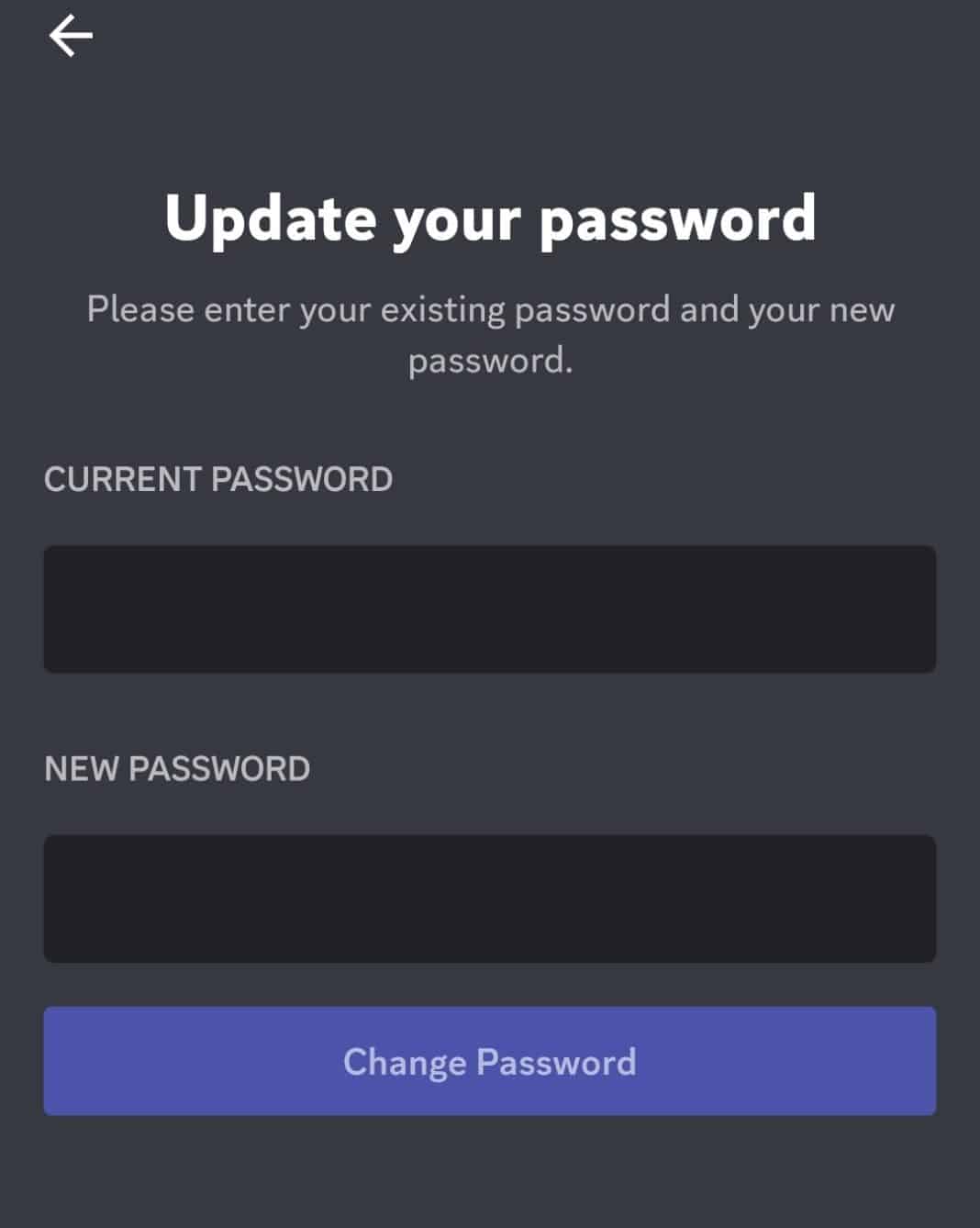 Hoe u het Discord -wachtwoord kunt wijzigen zonder de huidige te kennen ...