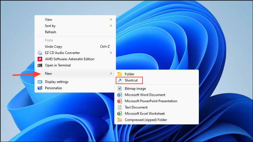 Hoe u een desktop -snelkoppeling toevoegt voor afsluiten in Windows 11 ...