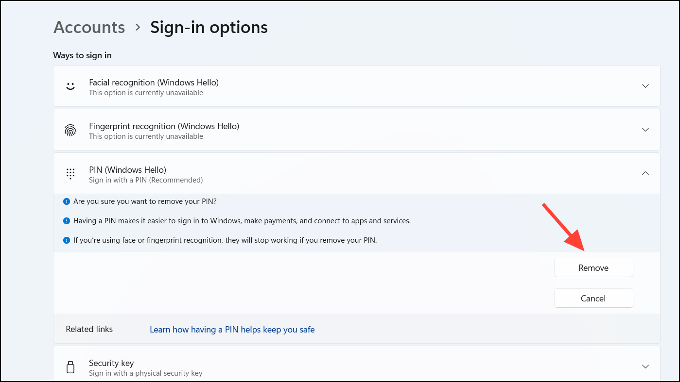 Hoe pincode op Windows 11 uit te schakelen - Tiempo de Frikis