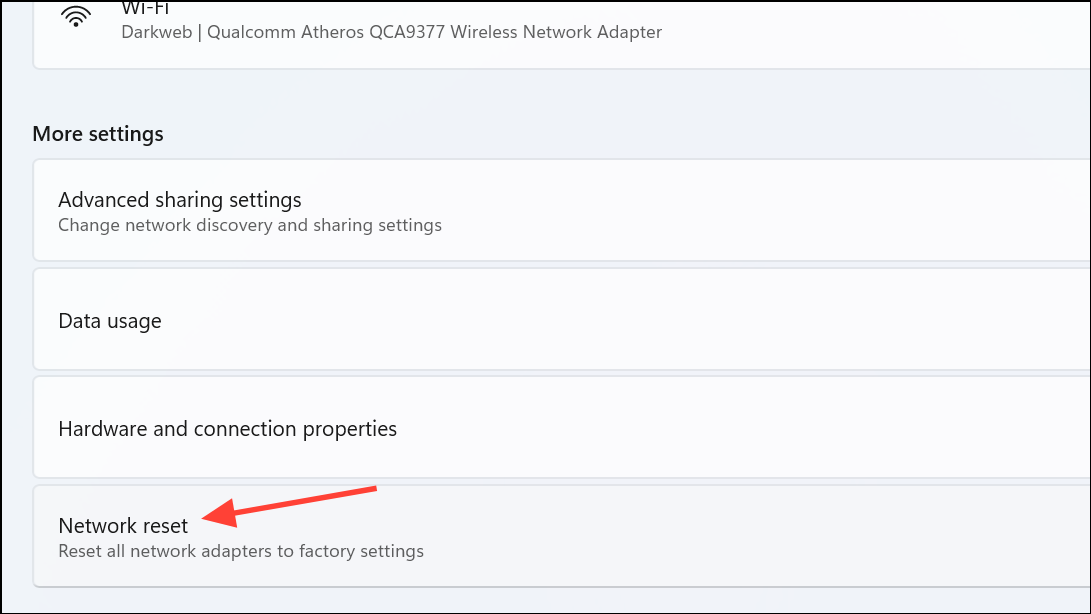 Reset netwerkinstellingen op Windows 11 - Tiempo de Frikis