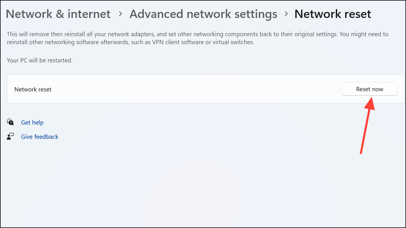 Reset netwerkinstellingen op Windows 11 - Tiempo de Frikis