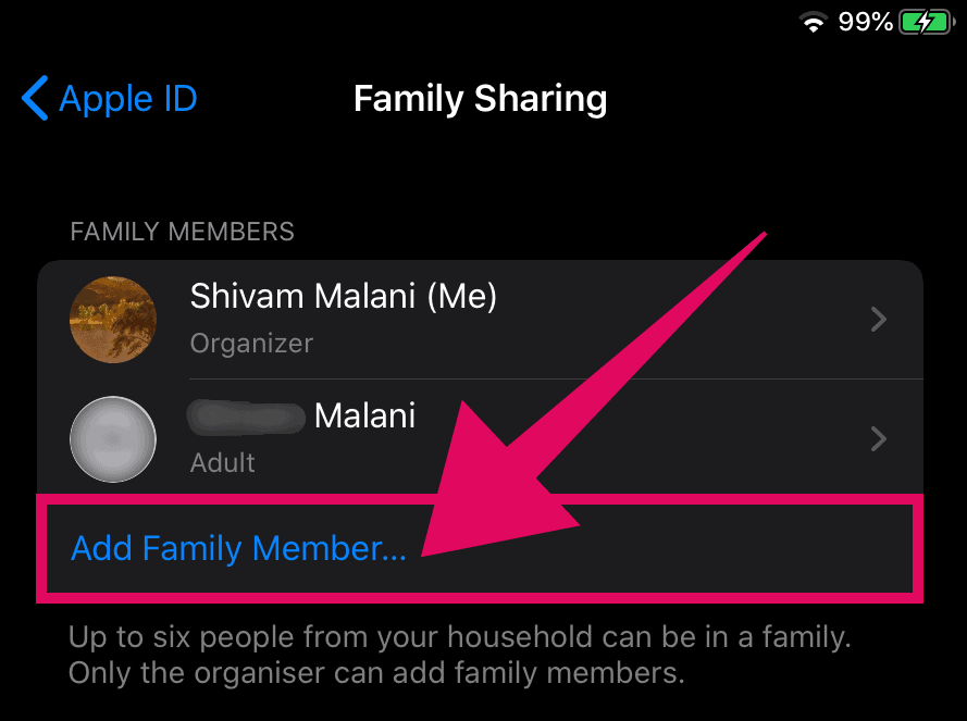 Apple TV Plus delen met familie