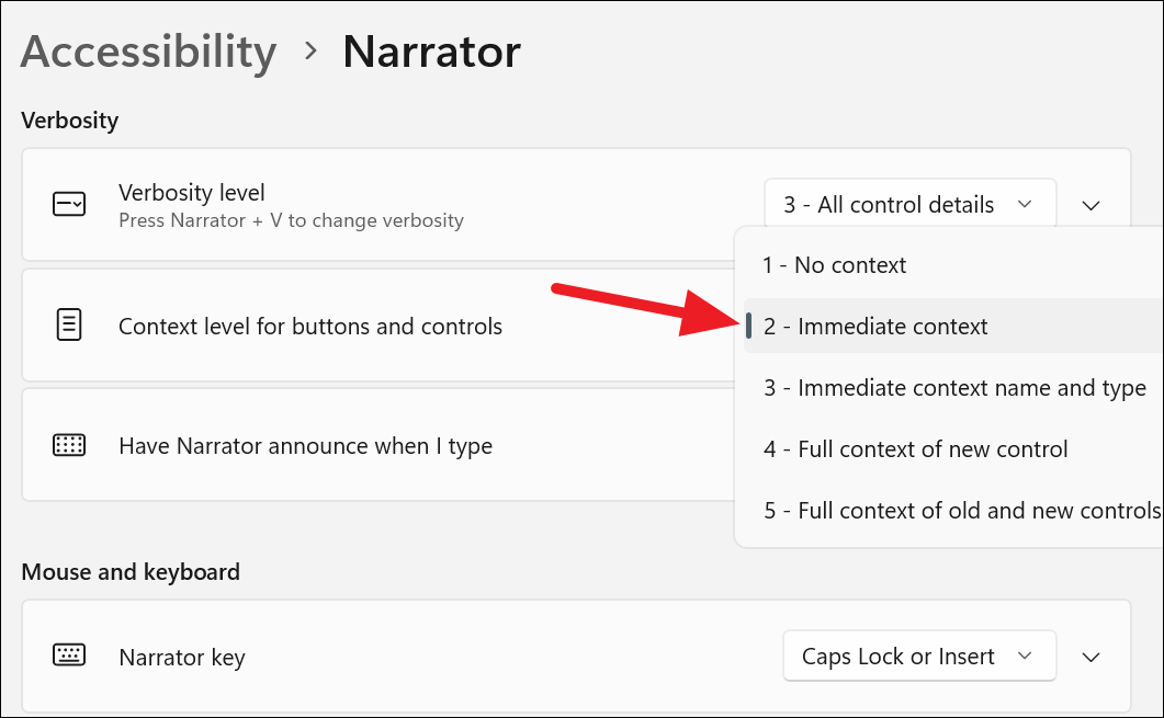 Verteller in- of uitschakelen in Windows 11