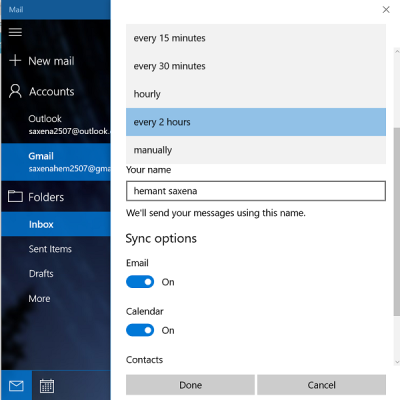 Beheer Mail App Sync -instellingen in Windows 11/10 - Tiempo de Frikis