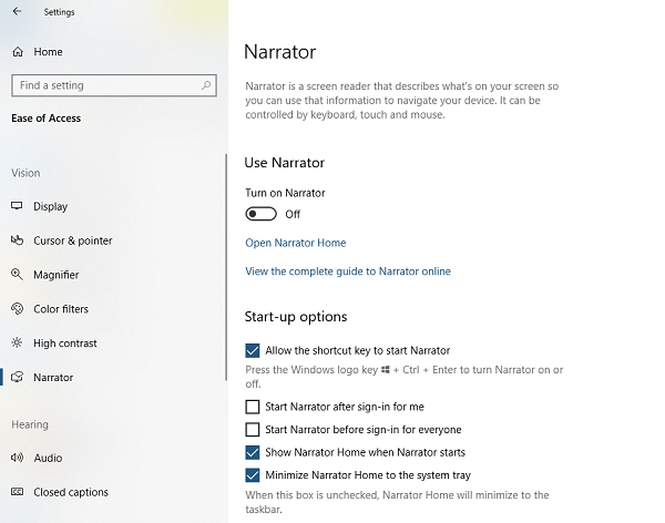 Verteller inschakelen en gebruiken in Windows 11/10 - Tiempo de Frikis