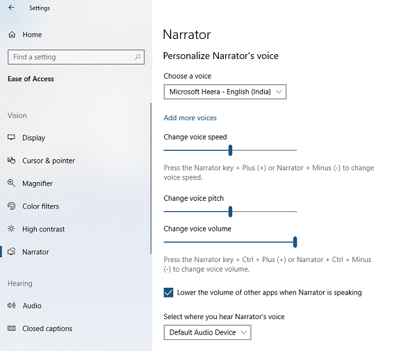 Verteller inschakelen en gebruiken in Windows 11/10 - Tiempo de Frikis