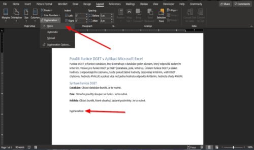 Hoe de woordafbrekingsfunctie in Microsoft Word te gebruiken - Tiempo ...