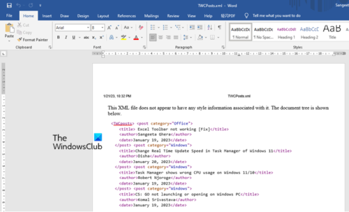 Hoe een XML-bestand te openen in Excel, Word, Chrome, Edge - Tiempo de ...