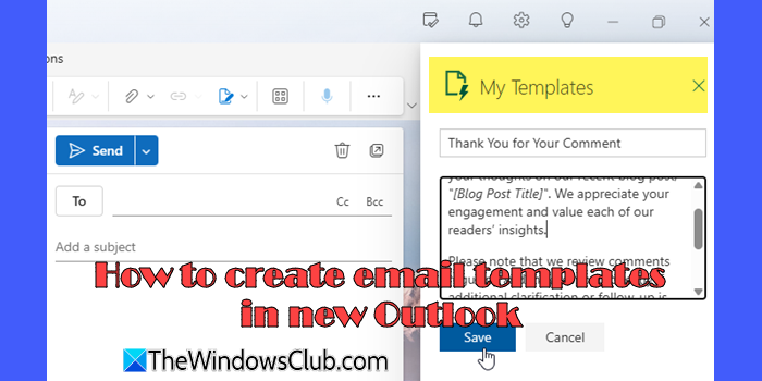Hoe e-mailsjablonen te maken in de nieuwe Outlook-app - Tiempo de Frikis