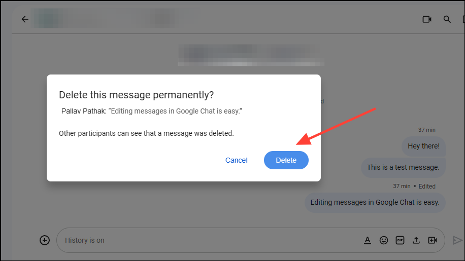 Hvordan redigere eller slette en melding i Google Chat - Tiempo de Frikis