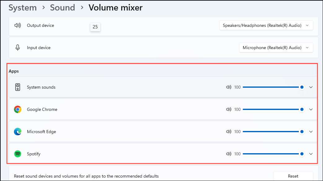 Hvordan angi volumet for individuelle apper i Windows 11