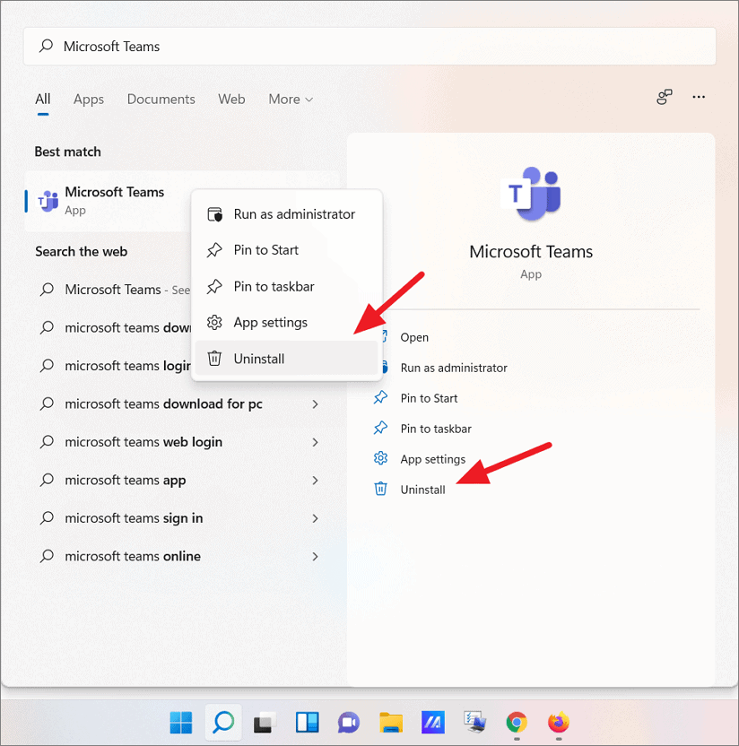 Hvordan deaktivere og avinstallere teamene i Windows 11 fullt ut i ...