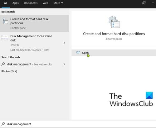 Hvordan åpne diskadministrasjon i Windows 11/10 - Tiempo de Frikis