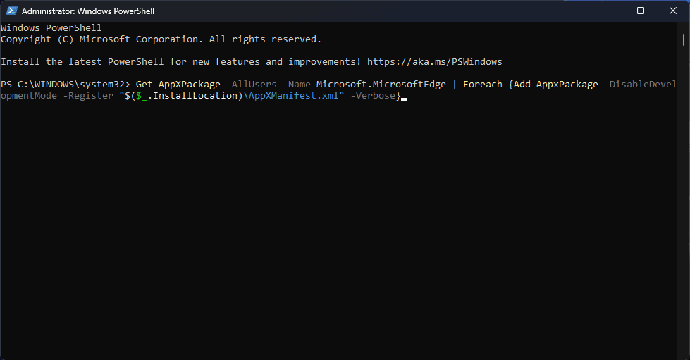 Jak zresetować Microsoft Edge za pomocą PowerShell do ustawień domyślnych w systemie Windows 10/ ...
