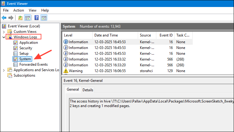 Jak sprawdzić dzienniki awarii w systemie Windows 11