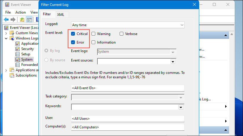 Jak sprawdzić dzienniki awarii w systemie Windows 11 - Tiempo de Frikis
