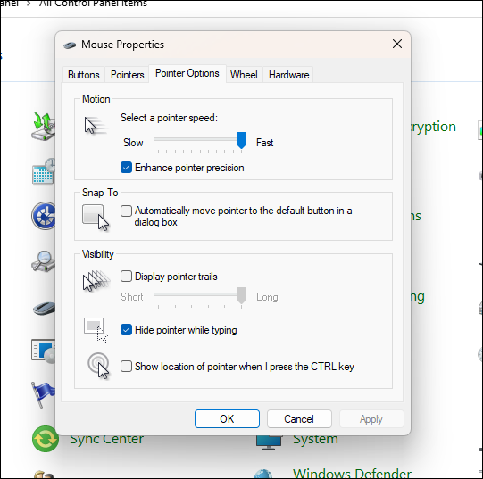 Jak włączyć lub wyłączyć szlaki wskaźników myszy w systemie Windows 11
