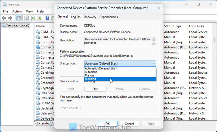 Usługa platformy Connected Devices (CDPSvc) Wysokie użycie dysku. Czy można ją wyłączyć ...