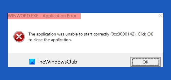 Napraw błąd aplikacji Winword.exe w Word w systemie Windows 11