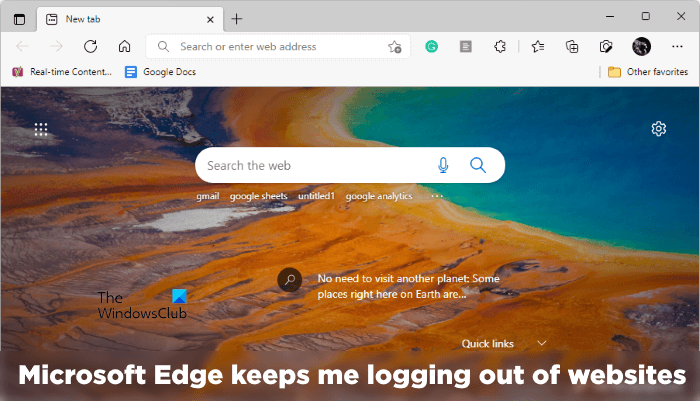 Microsoft Edge ciągle wylogowuje mnie z witryn internetowych - Tiempo ...