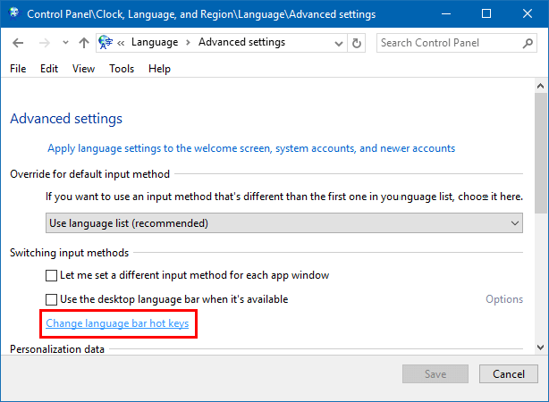 Como alternar os métodos de entrada no Windows 10 PC