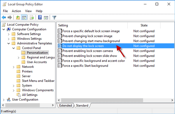 Como pular ou desativar a tela de bloqueio no Windows 10