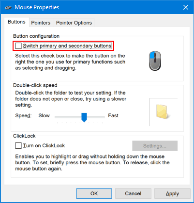 Como alternar as funções do botão do mouse esquerdo e direito no Windows 10