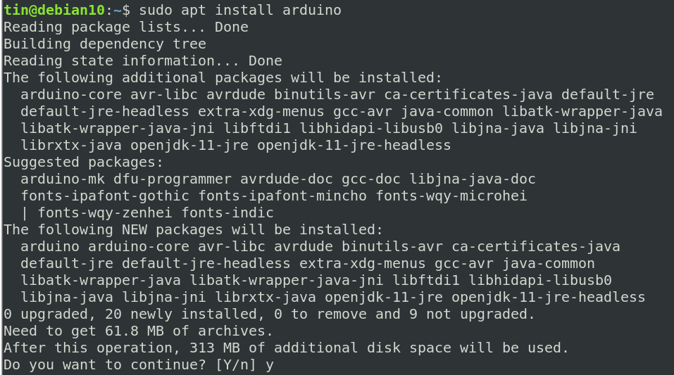 Como instalar o Arduino IDE no Debian 10