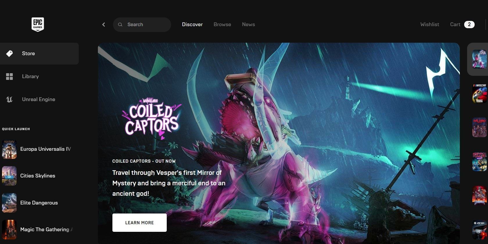 Como consertar a biblioteca da Epic Games quando ela não mostra seus jogos - Tiempo de Frikis