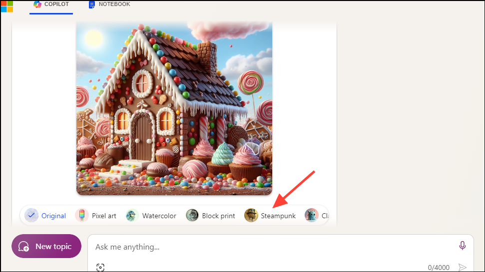 Como editar imagens geradas por copilot ai