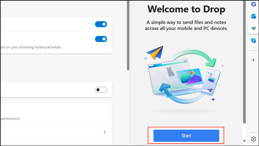 Como usar o Microsoft Edge Drop para compartilhar arquivos entre seus ...